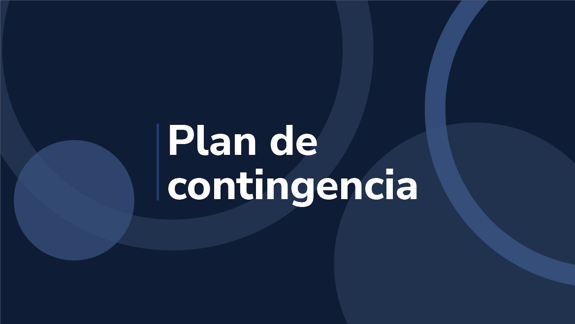 ¿Qué es un plan de contingencia?